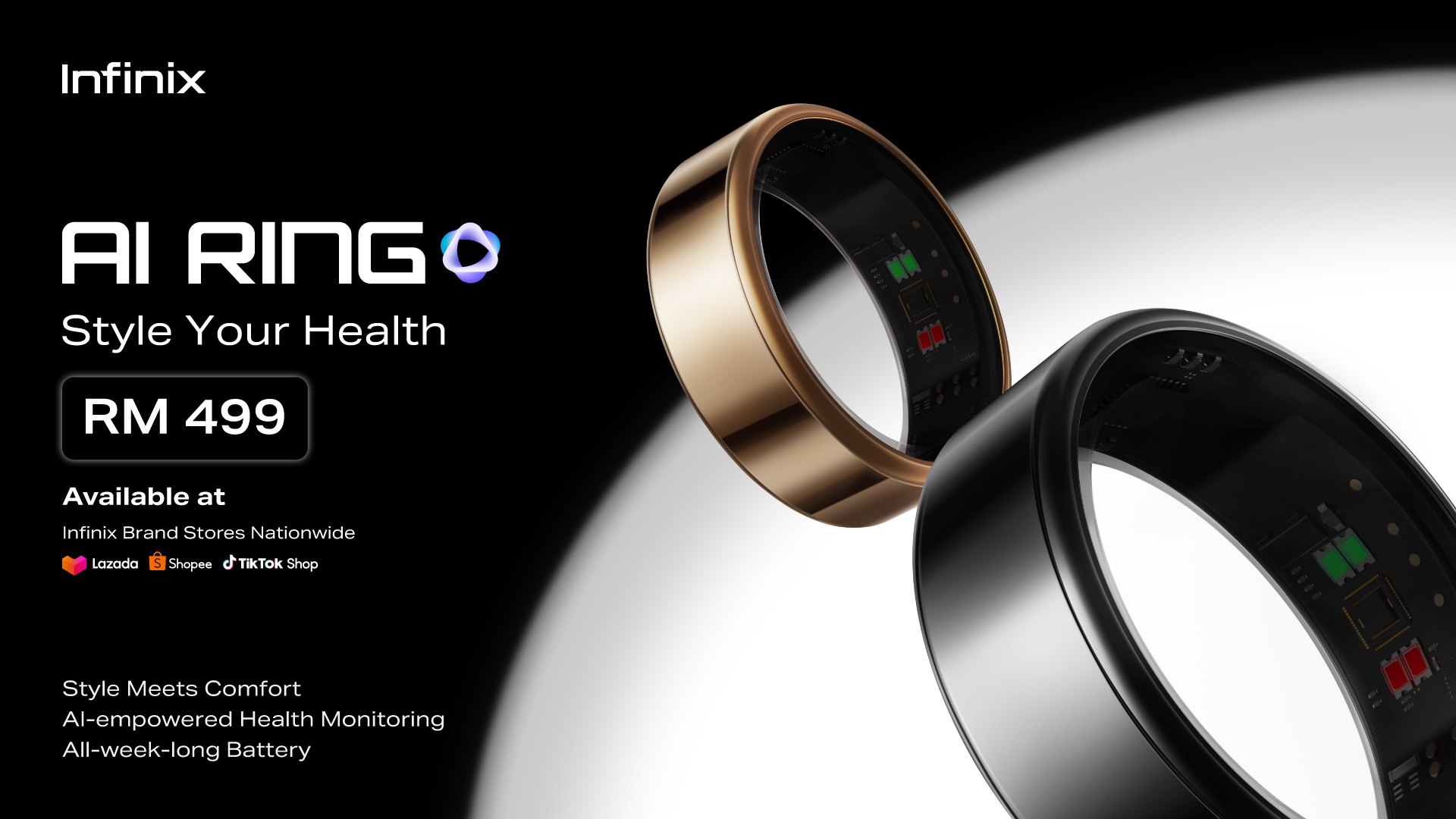 Infinix AI Ring Launches at RM499 with Health Features